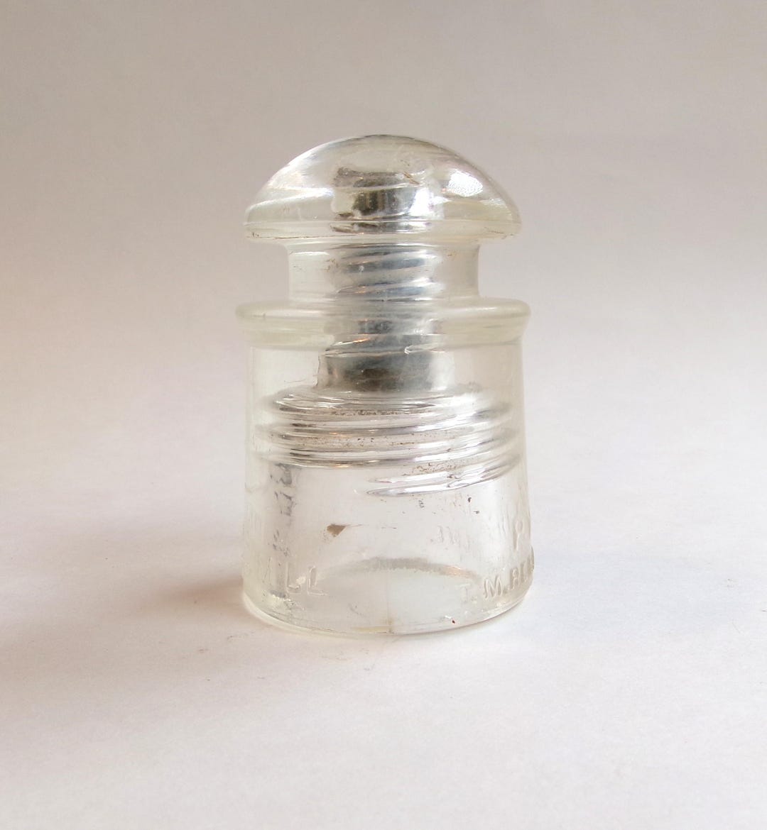 Vintage 40s / 50s Pyrex Clear Glass Insulator-embossed PYREX Name - Etsy