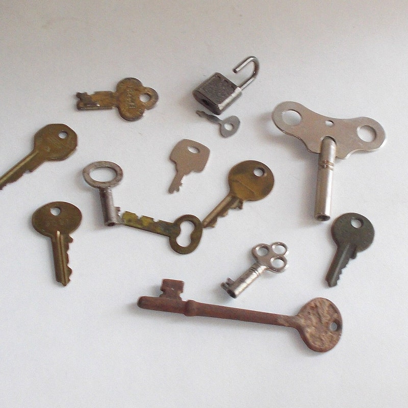 Skeleton Key Lock - Etsy