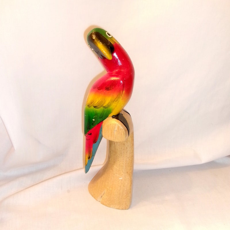 Hand Painted Parrot - Etsy