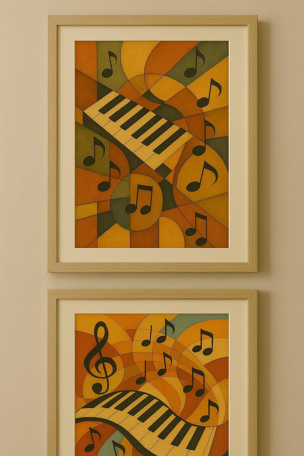 Piano With Notes (2 Files) - Etsy