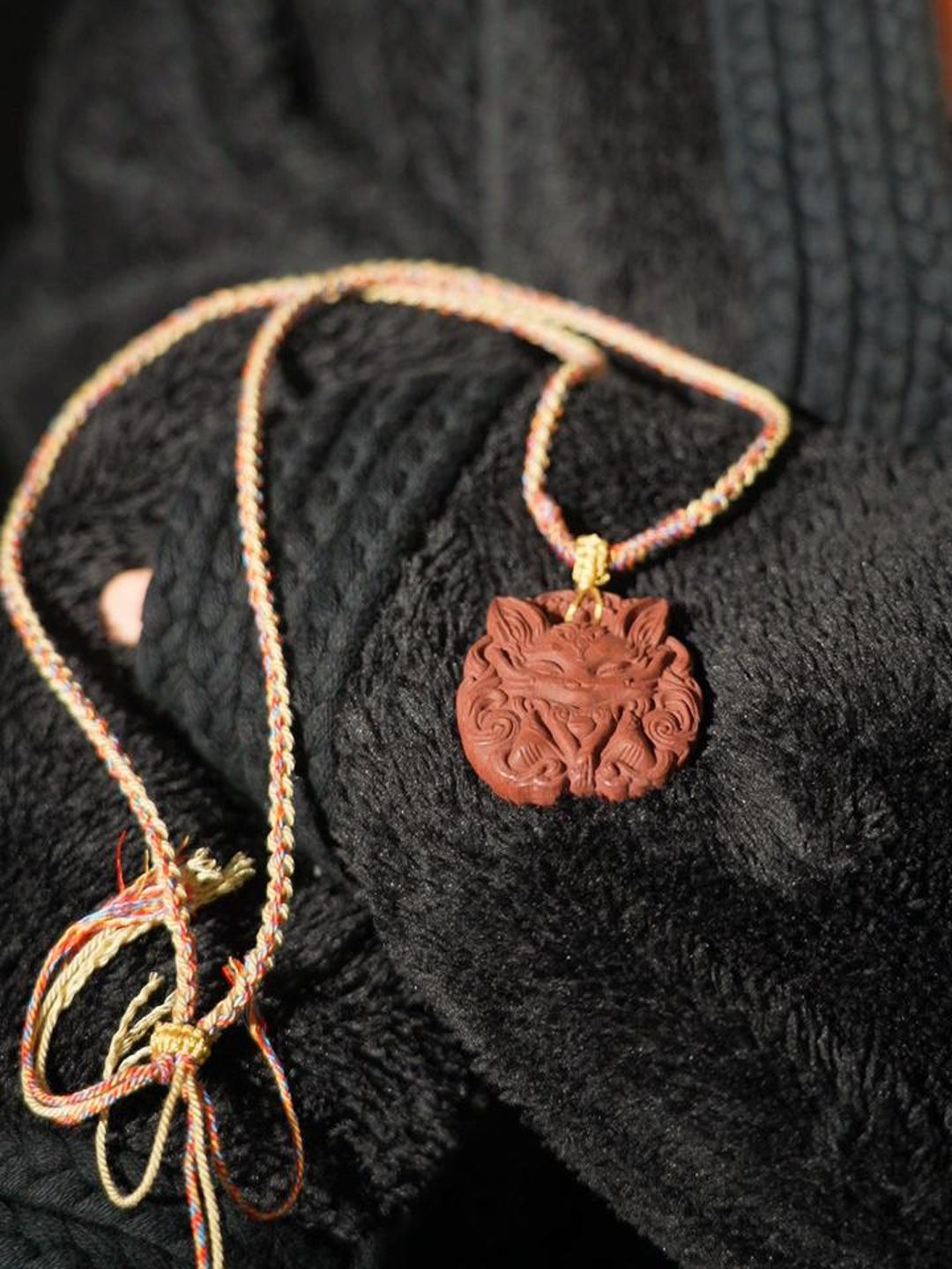 Herbal Fox Talisman Necklace - Natural Botanical Charm for Attraction ...