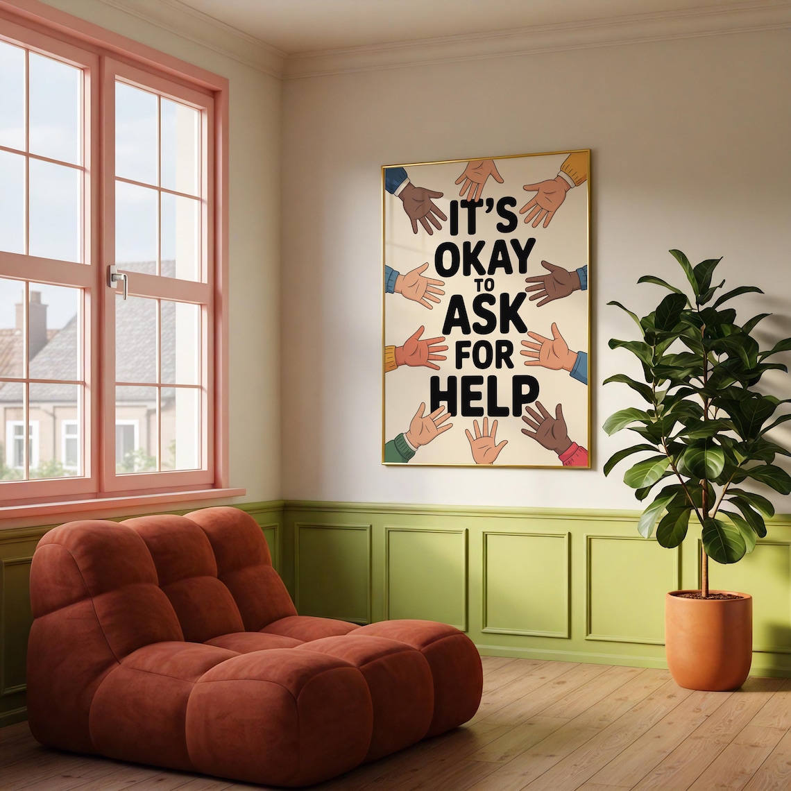 It's Okay to Ask for Help Poster: ADHD SEL Classroom Art (digital ...