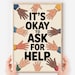It's Okay to Ask for Help Poster: ADHD SEL Classroom Art (digital ...