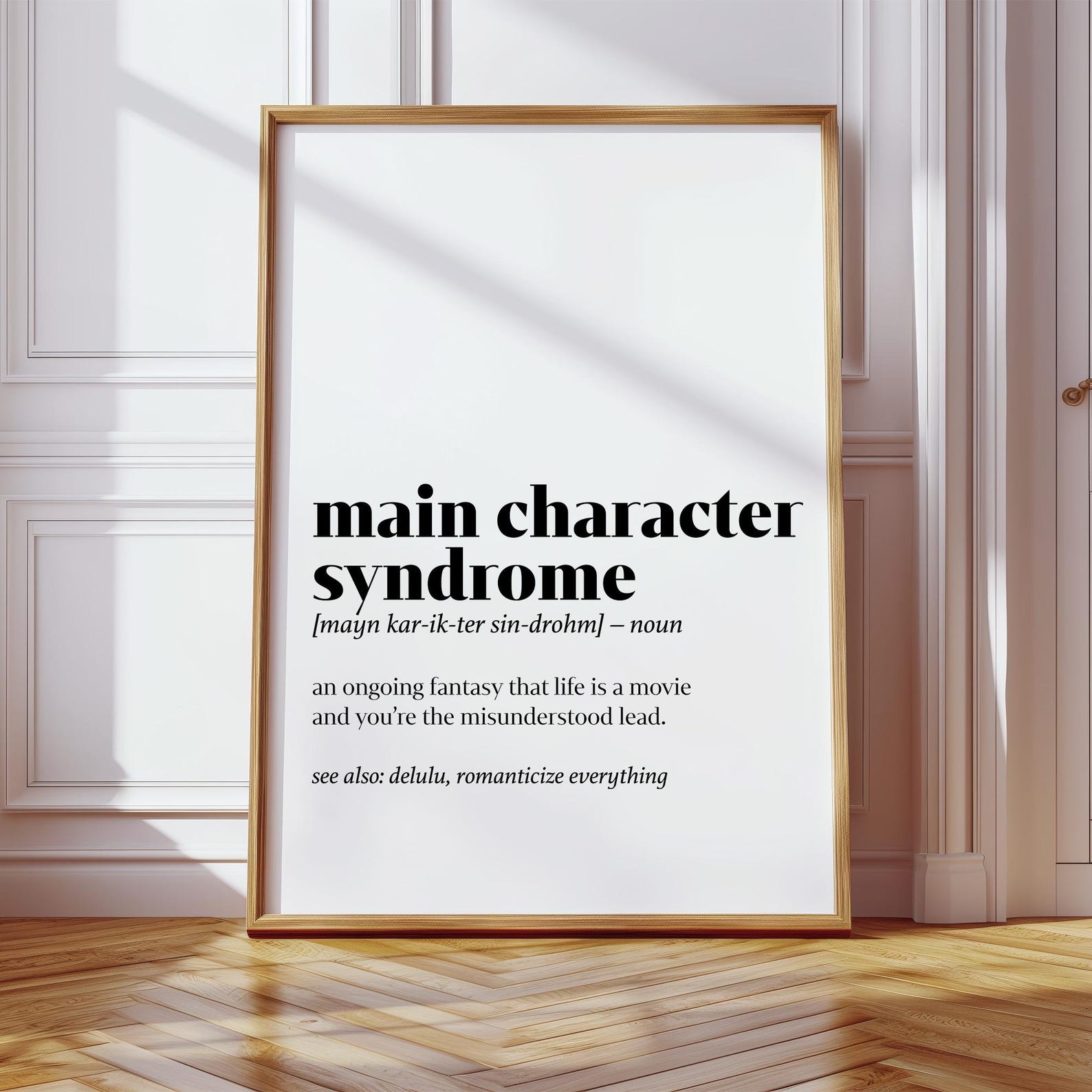 Internet Culture Definition Art Prints: Main Character, Delulu, Goblin ...