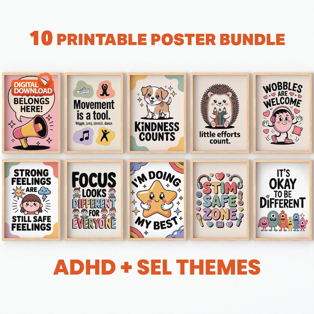 Classroom Affirmation Posters: Growth Mindset, SEL, Kindness (digital ...