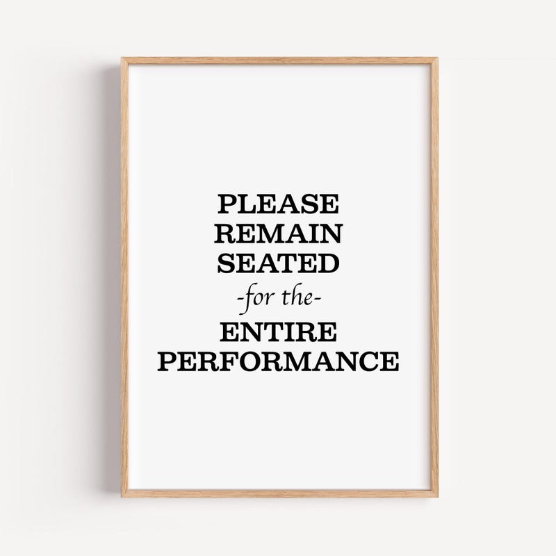 Please Remain Seated - Etsy