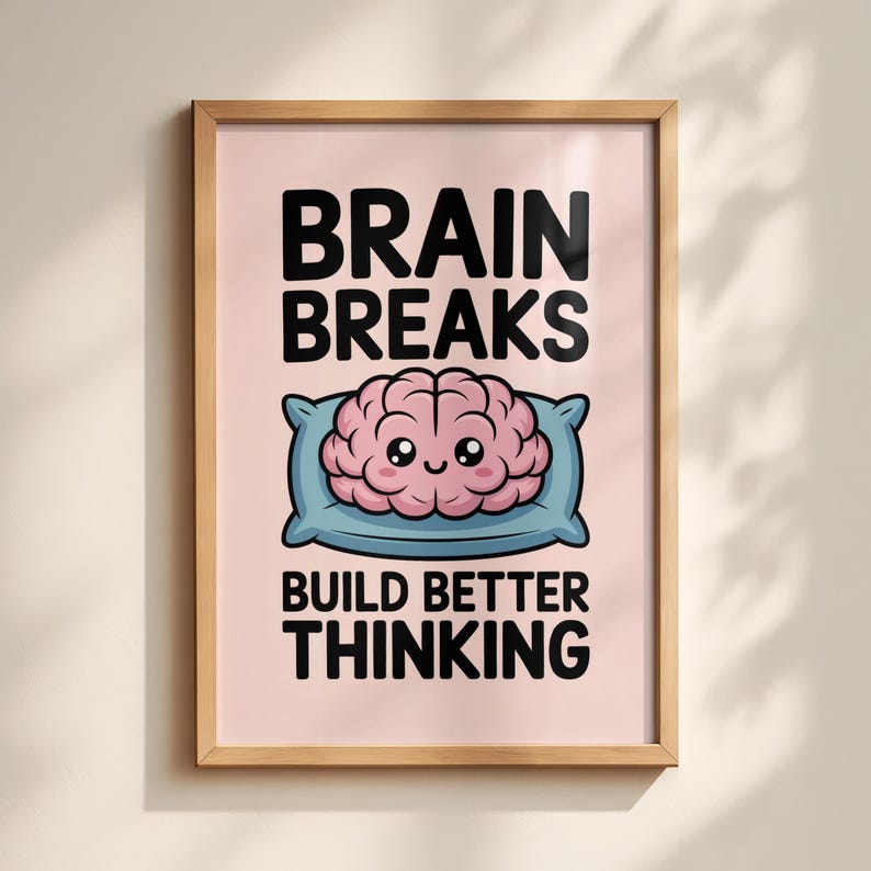 Brain Breaks Poster: SEL Printable for ADHD & Neurodiverse Classrooms ...