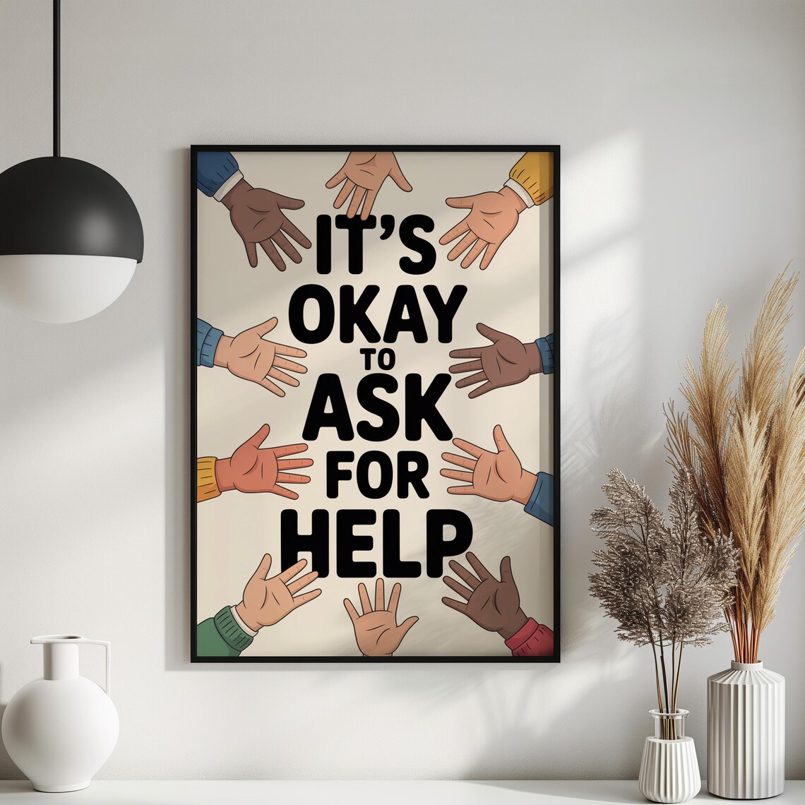 It's Okay to Ask for Help Poster: ADHD SEL Classroom Art (digital ...