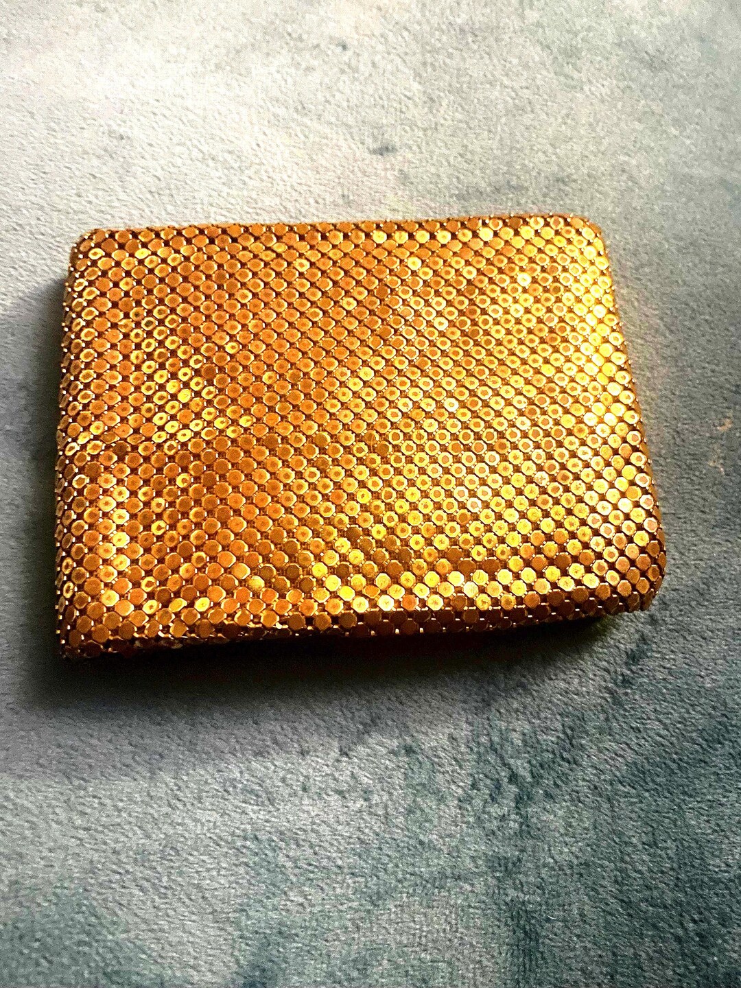 Whiting and Davis Gold Mesh Wallet - Etsy
