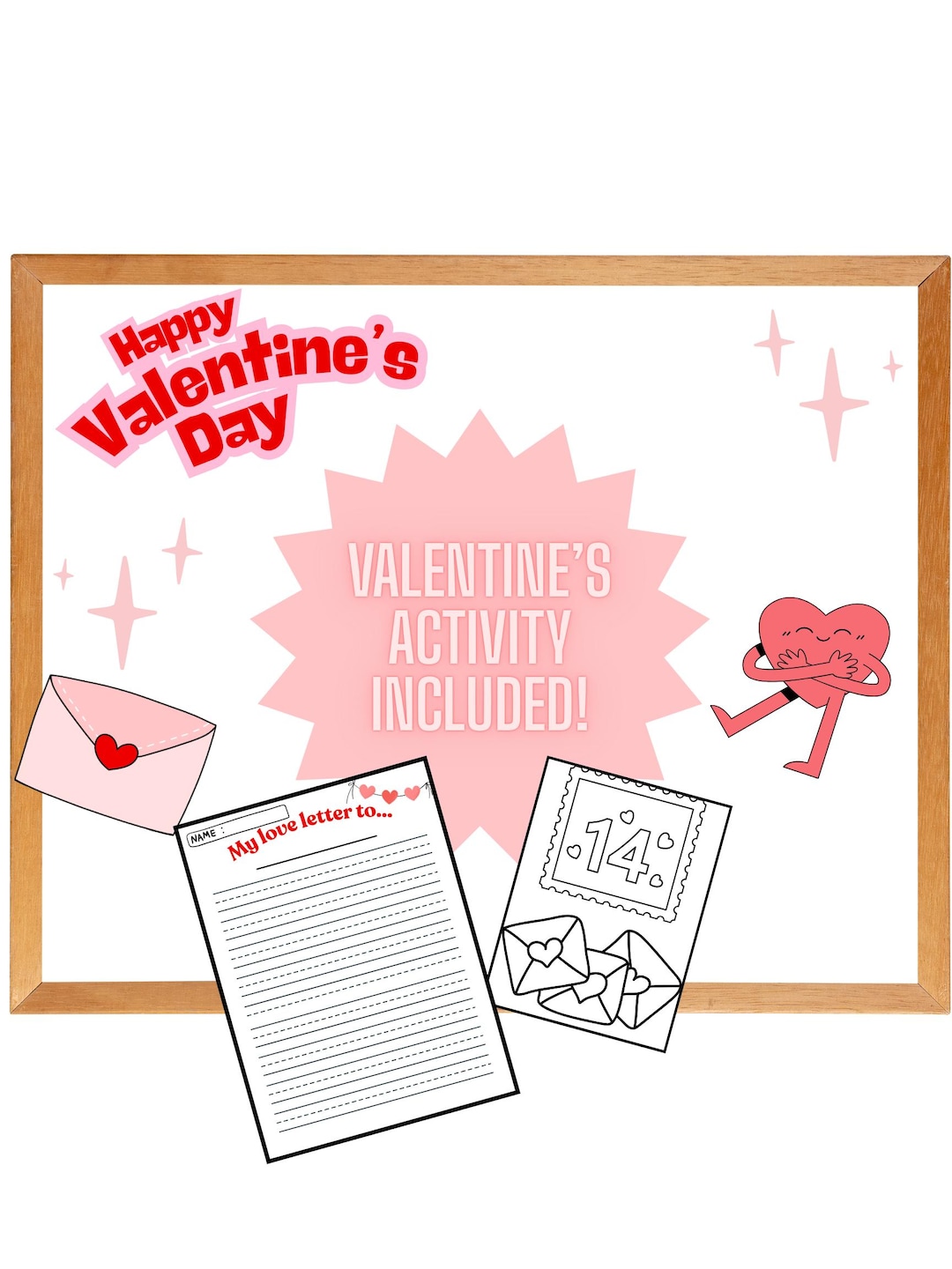 Valentine’s Day Bulletin Board Kit - Etsy