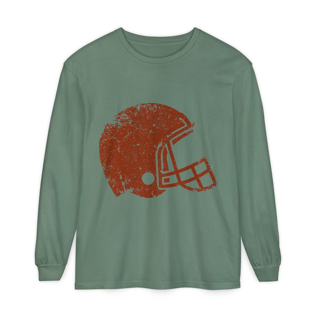 Vintage Football Long Sleeve T-shirt: Garment-dyed Ring-spun Cotton - Etsy