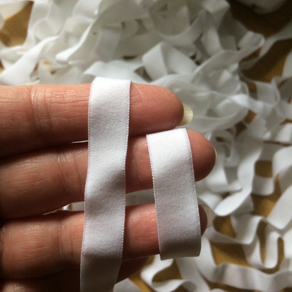 Soft Elastic White or off White or Black 1/2 Wide Very - Etsy