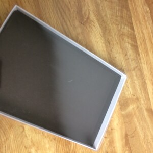 White Gift Box With Clear View Top Lid 8 1/2” X 5 1/4” X 1 1/8 ...