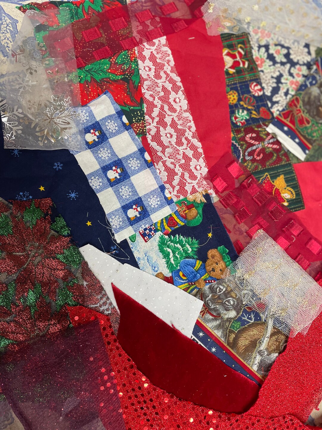 25 Pieces of Fabric Scraps Remnant's Excess Left Overs Assorted Colors ...