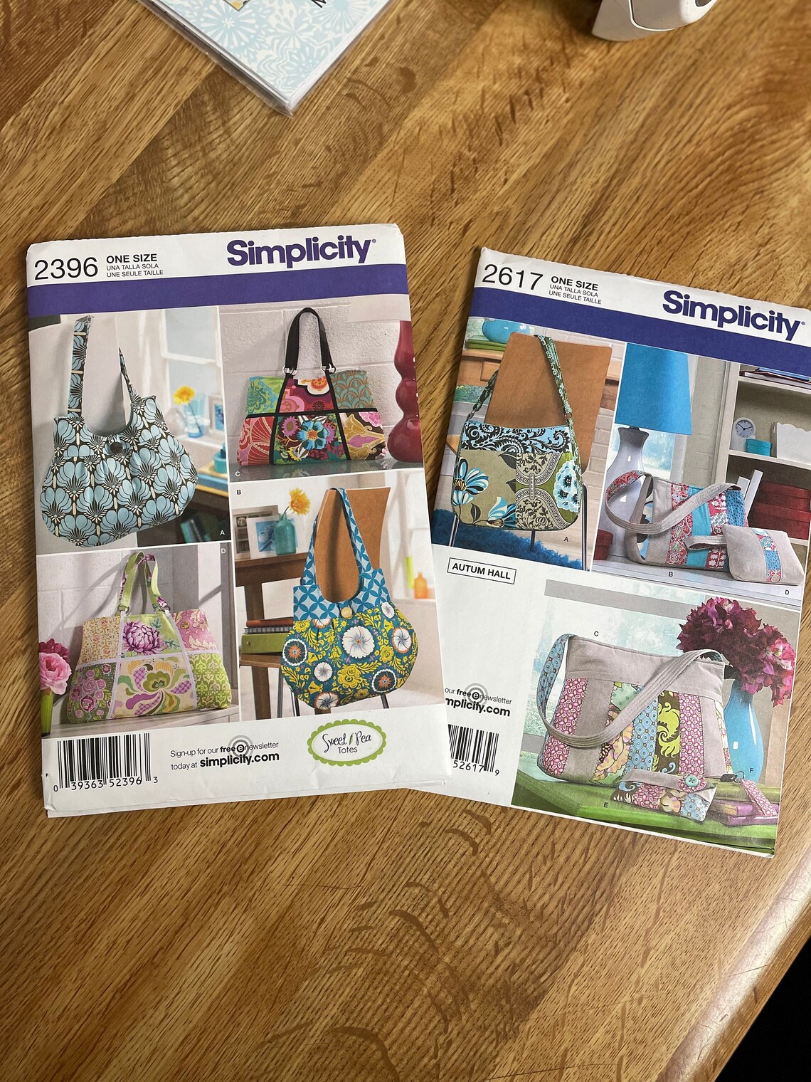 Simplicity Bag Clutch Totes Sewing Patterns - Etsy