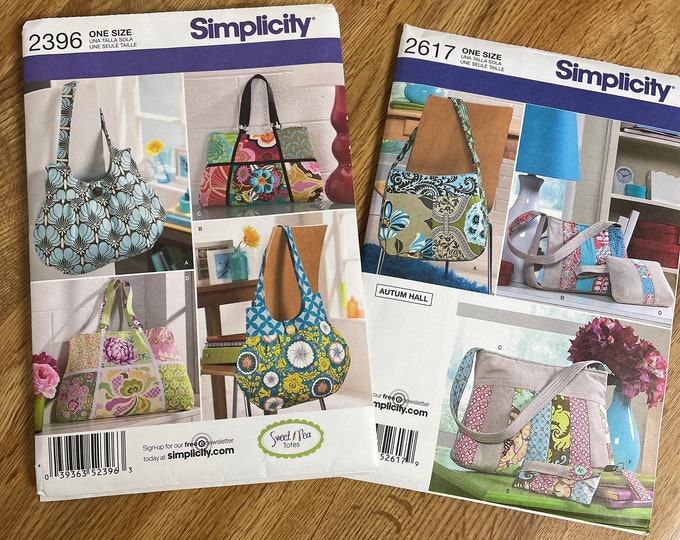 Simplicity Bag Clutch Totes Sewing Patterns - Etsy