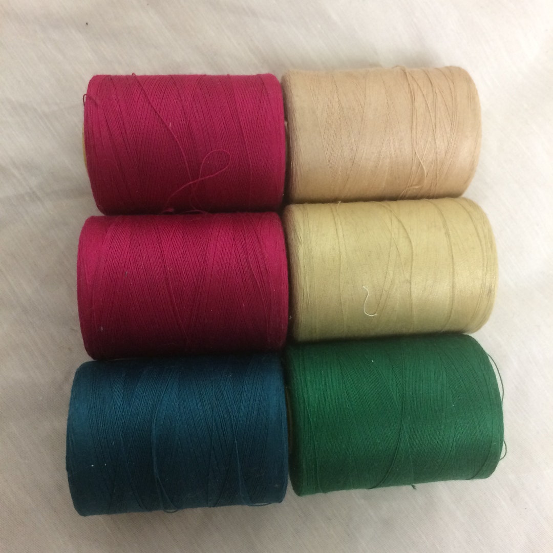 Set of 6 Assorted Colors Bobbin Cotton Thread 1200-2000 Yards Each ...