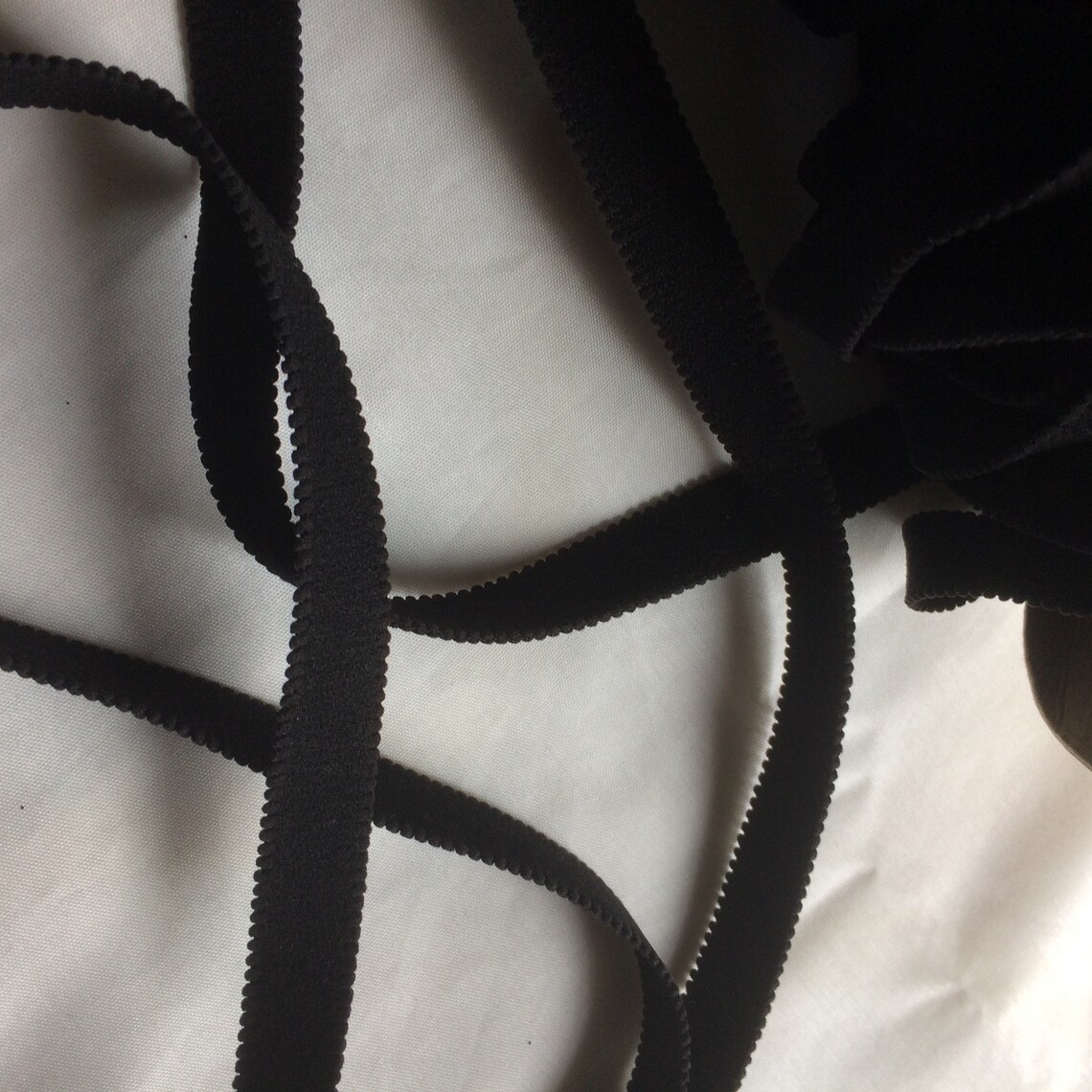 Elastic Black Double Picot Edge Strap Elastic 5/8 Wide | Etsy