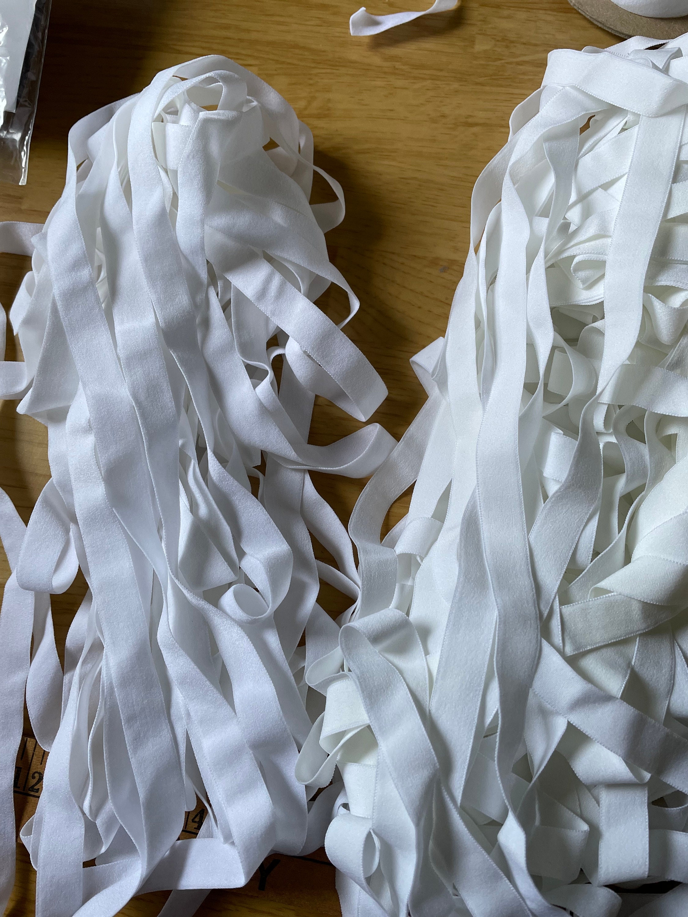 Soft Elastic White or Off White or Black 1/2 wide Very | Etsy