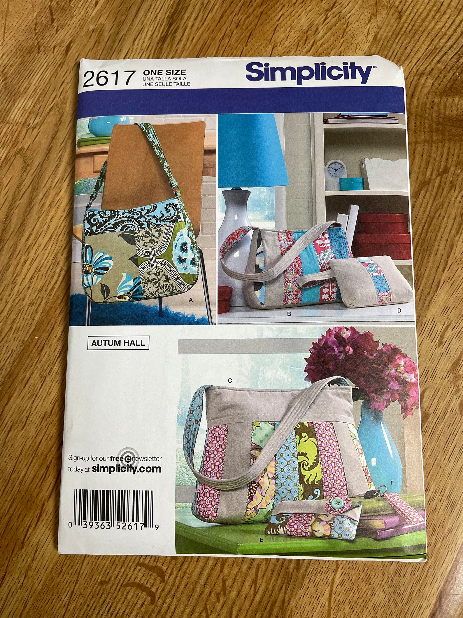 Simplicity Bag Clutch Totes Sewing Patterns - Etsy