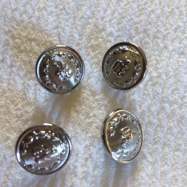 Silver Tone Buttons - Etsy