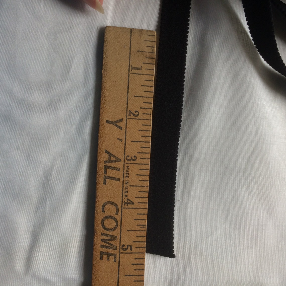 Elastic Black Double Picot Edge Strap Elastic 5/8 Wide | Etsy