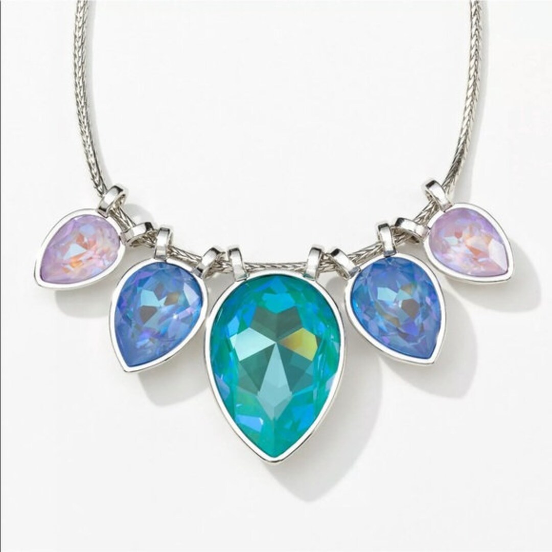 Touchstone Crystal CHANGE of Pace Necklace Laguna Crystals Removable ...