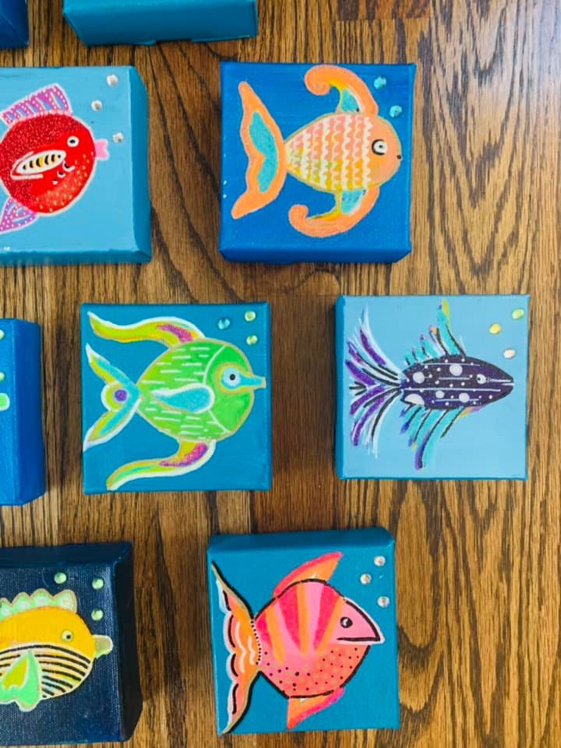 Adopt a Fish! Pay What You Want, Original Mini Art on Canvas, Perfect ...