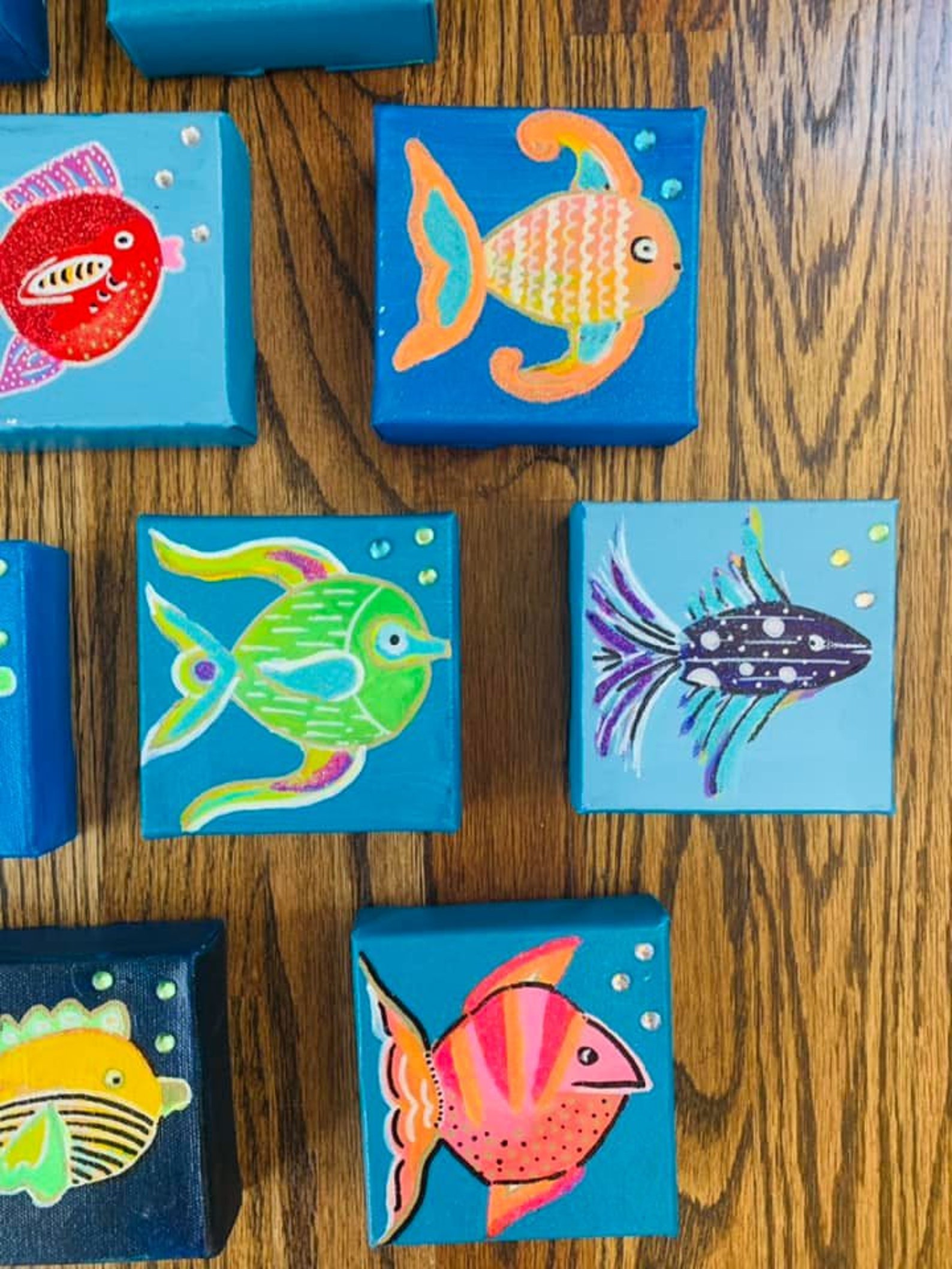Adopt a Fish! Pay What You Want, Original Mini Art on Canvas, Perfect ...