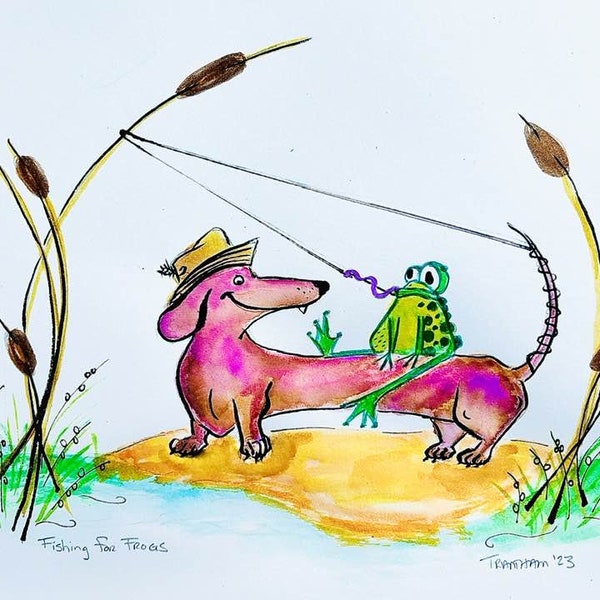 Wiener Dog Art - Etsy