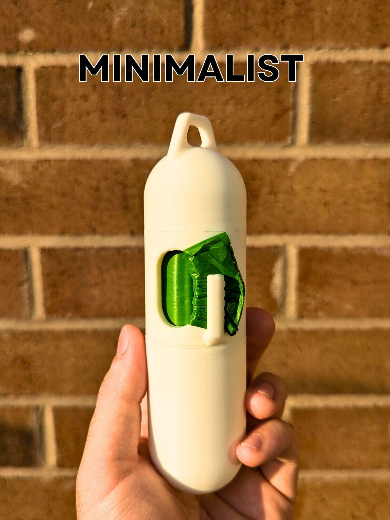 3D Printed Dog Poop Bag Holder: Treat Compartment & Tear-arm Clip - Etsy