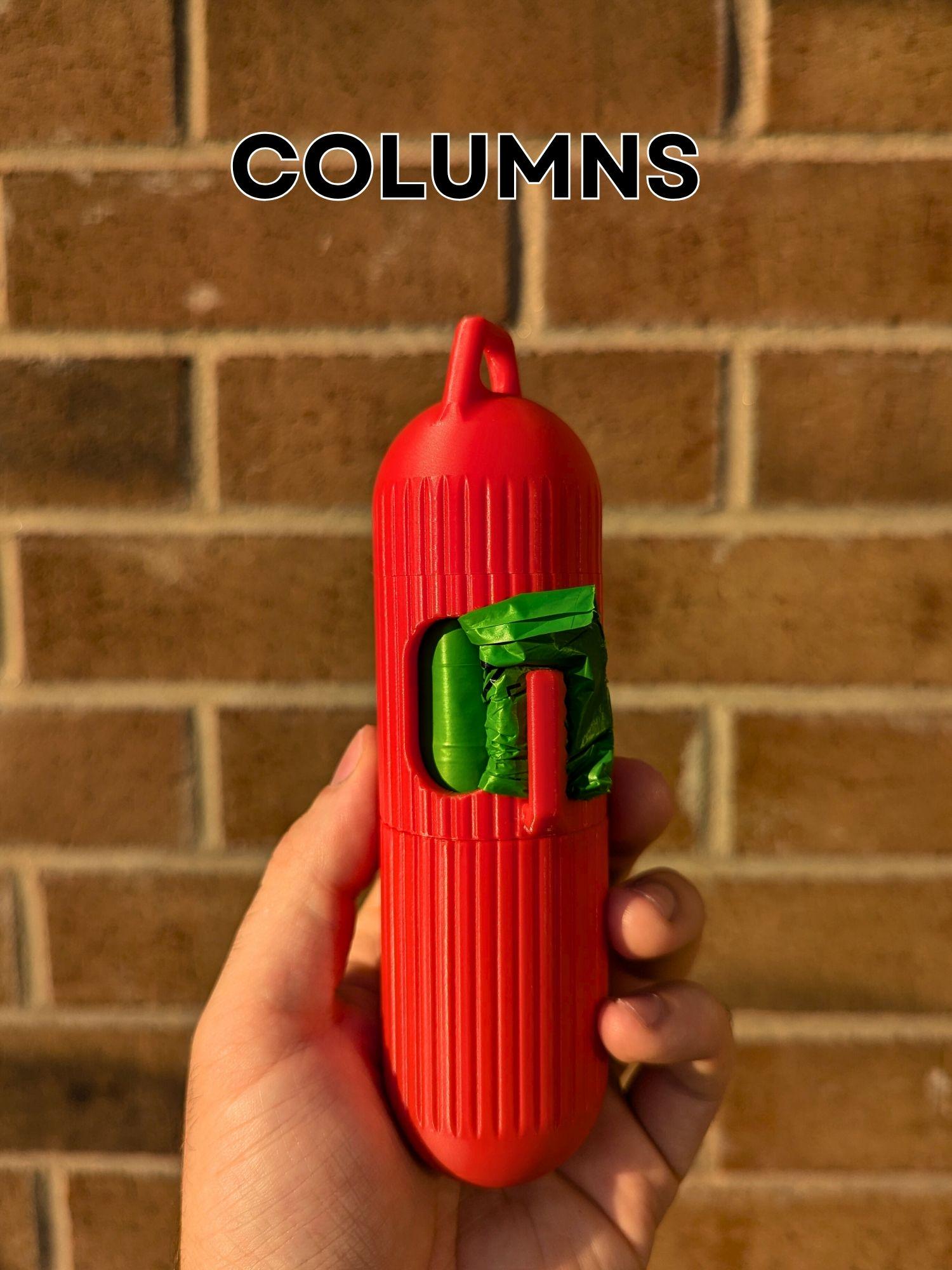 3D Printed Dog Poop Bag Holder: Treat Compartment & Tear-arm Clip - Etsy