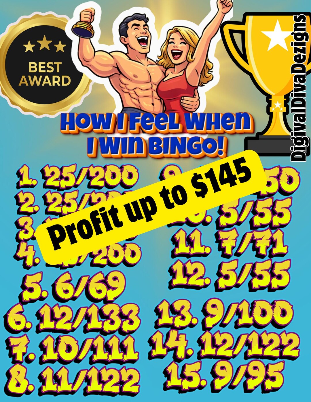 Bingo Boards Pick Your Prize PYP - Etsy