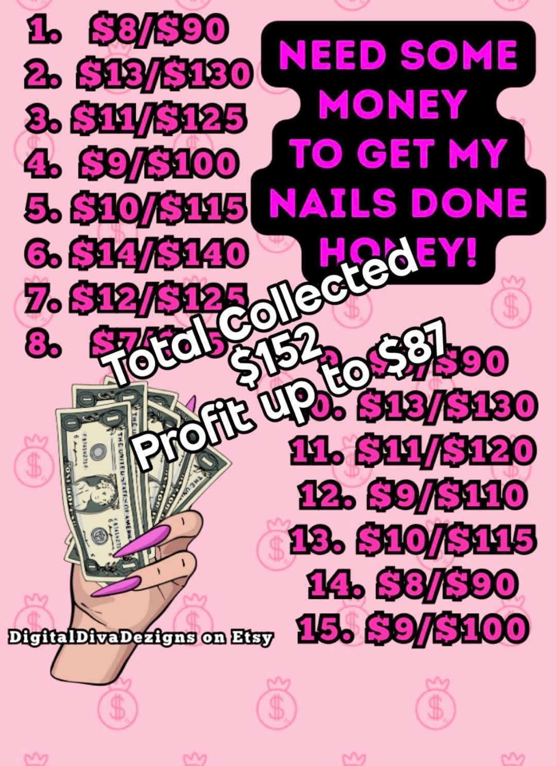 Profit PYP Pick Your Prize Bingo Boards (digital Download) - Etsy