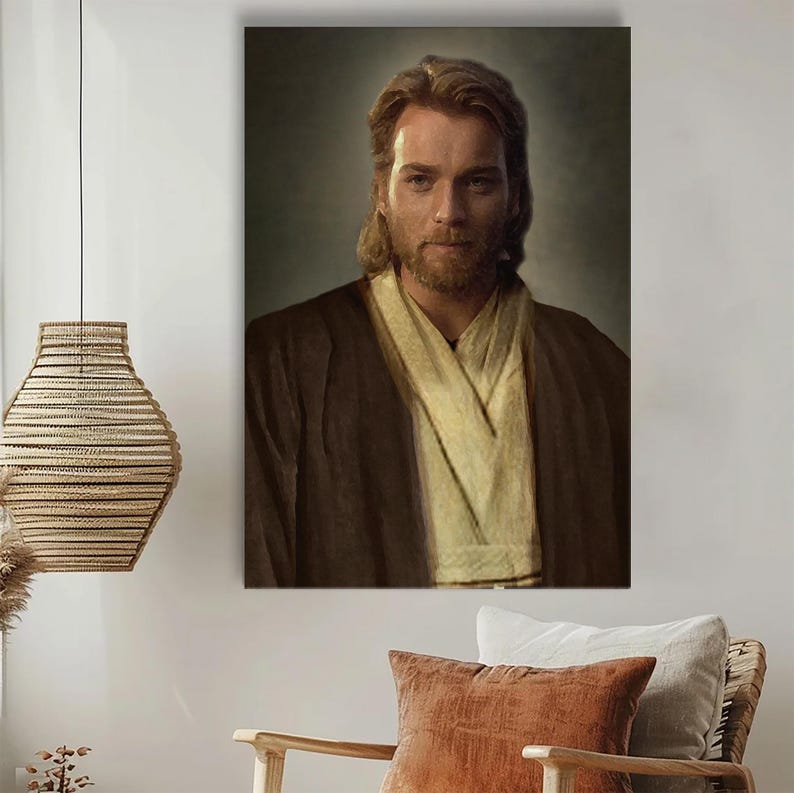 Obi Wan Kenobi Poster Starwars Canvas Skywalker Wall Art Clone Wars ...