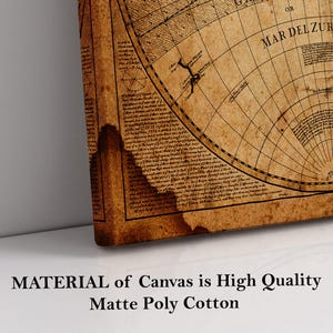 Ancient World Map Poster World Map Canvas Print XVII Century Wall Art ...