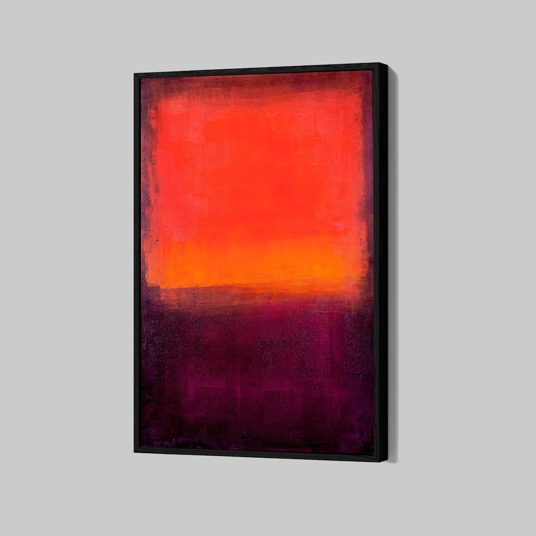 Mark Rothko Red on Purple Poster Museum Canvas Mark Rothko Wall Art ...