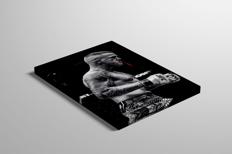 Dustin Poirier Poster UFC Fighter Canvas Boxing Wall Art MMA Sports ...