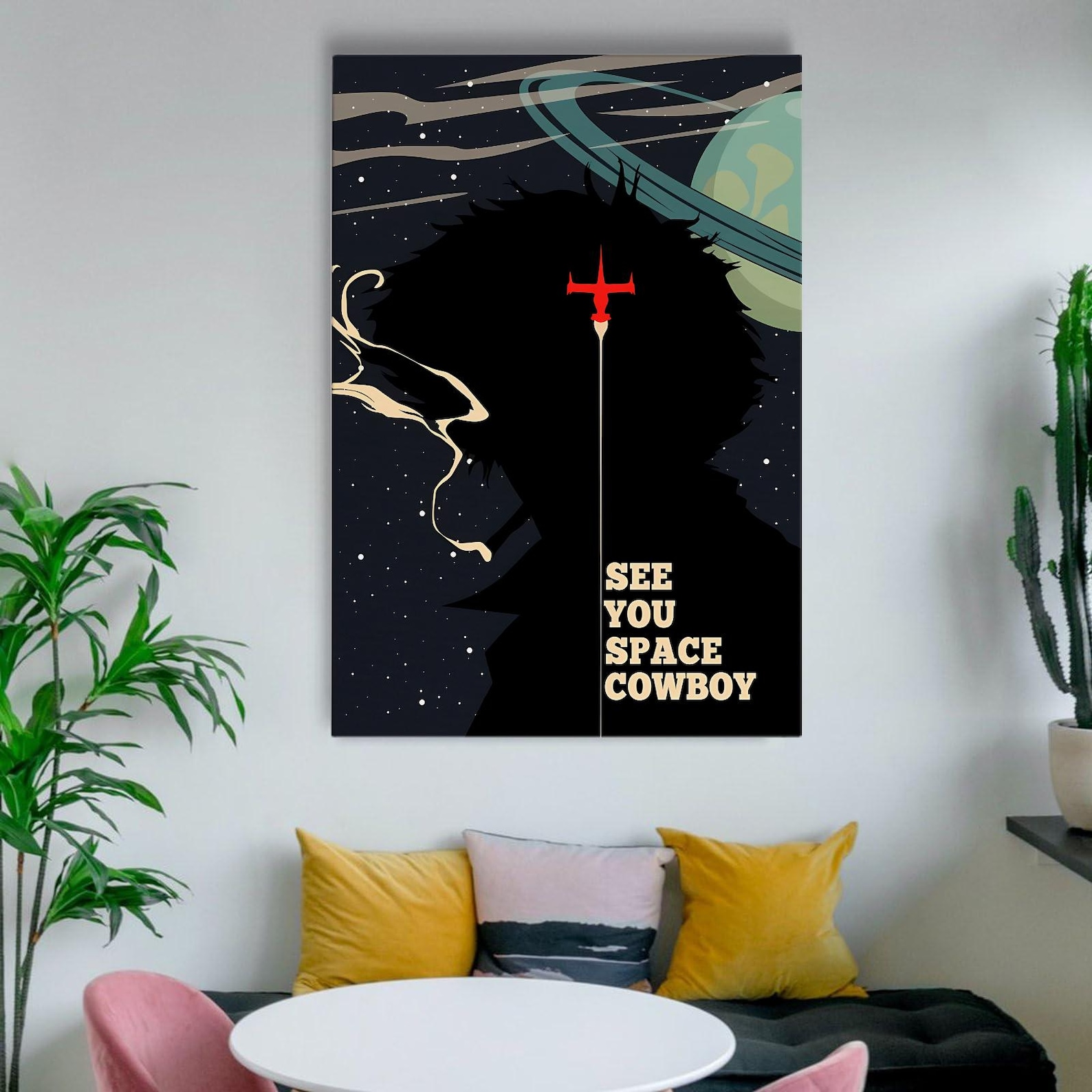 See You Space Cowboy Poster Cowboy Bebop Canvas Anime Wall Art Berserk ...
