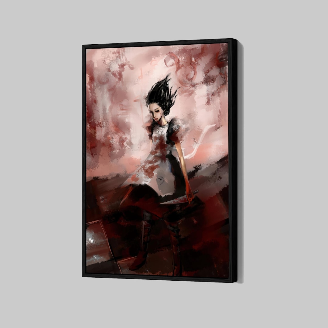 Alice Madness Returns Poster Cartoon Canvas Print Alice Madness Wall ...