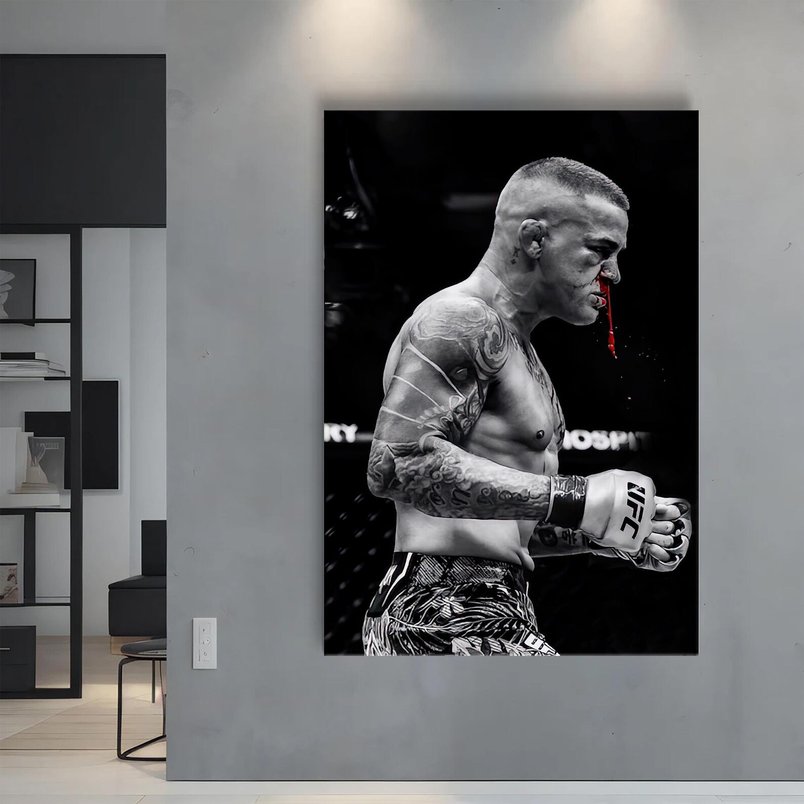 Dustin Poirier Poster UFC Fighter Canvas Boxing Wall Art MMA Sports ...
