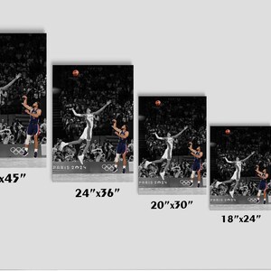 Stephen Curry Poster Game Winning 3 Pointer Canvas USA National Team ...