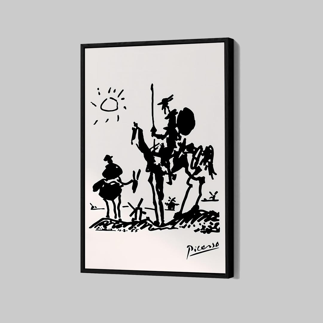 Picasso Don Quixote Poster Pablo Picasso Canvas Museum Exhibition Wall ...