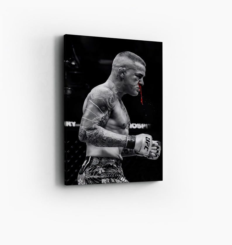 Dustin Poirier Poster UFC Fighter Canvas Boxing Wall Art MMA Sports ...