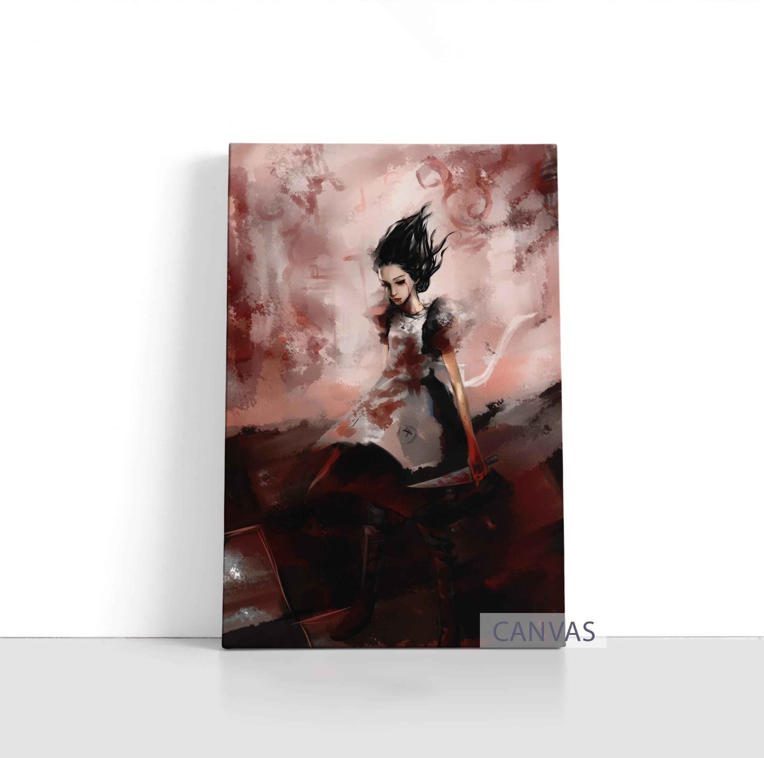 Alice Madness Returns Poster Cartoon Canvas Print Alice Madness Wall ...