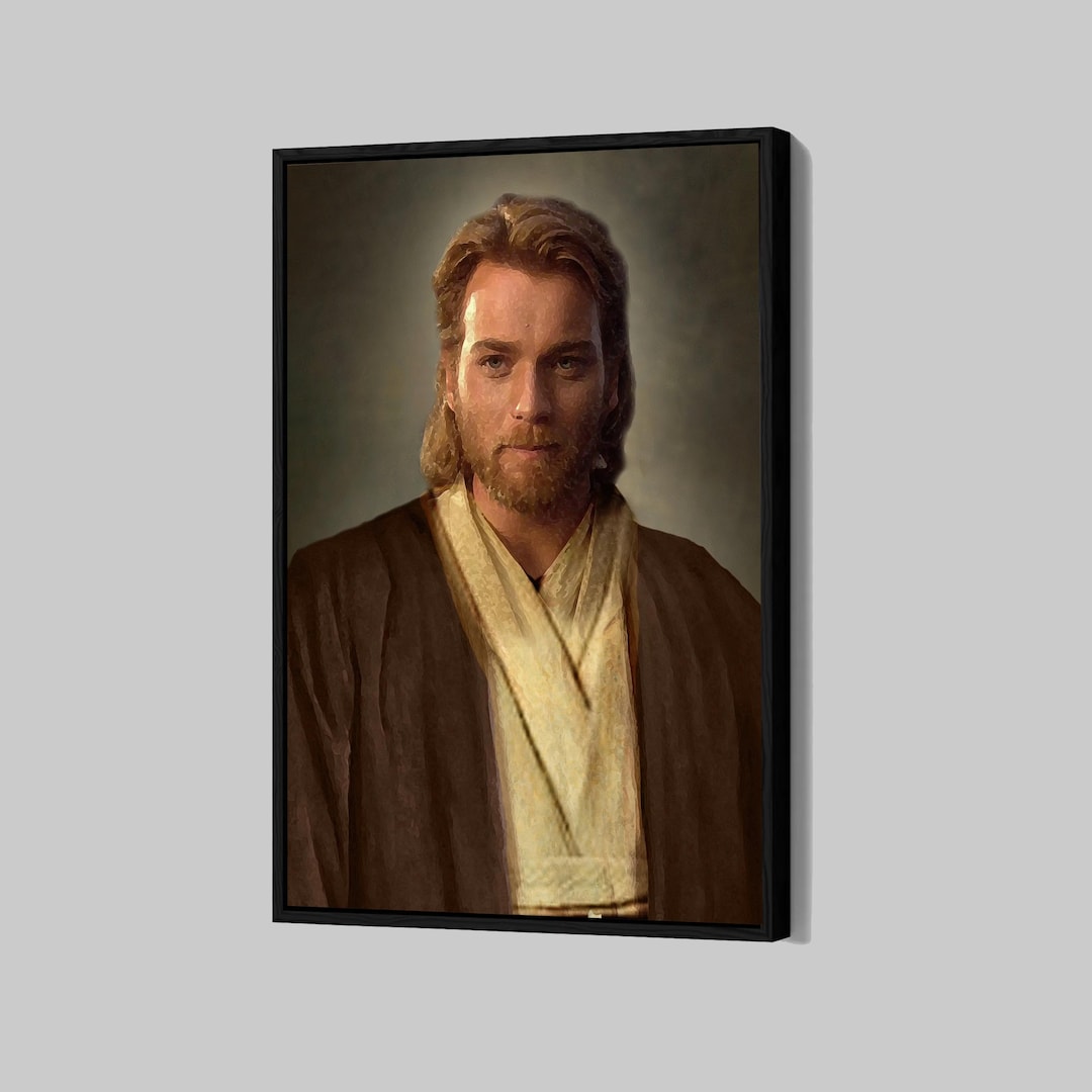 Obi Wan Kenobi Poster Starwars Canvas Skywalker Wall Art Clone Wars ...