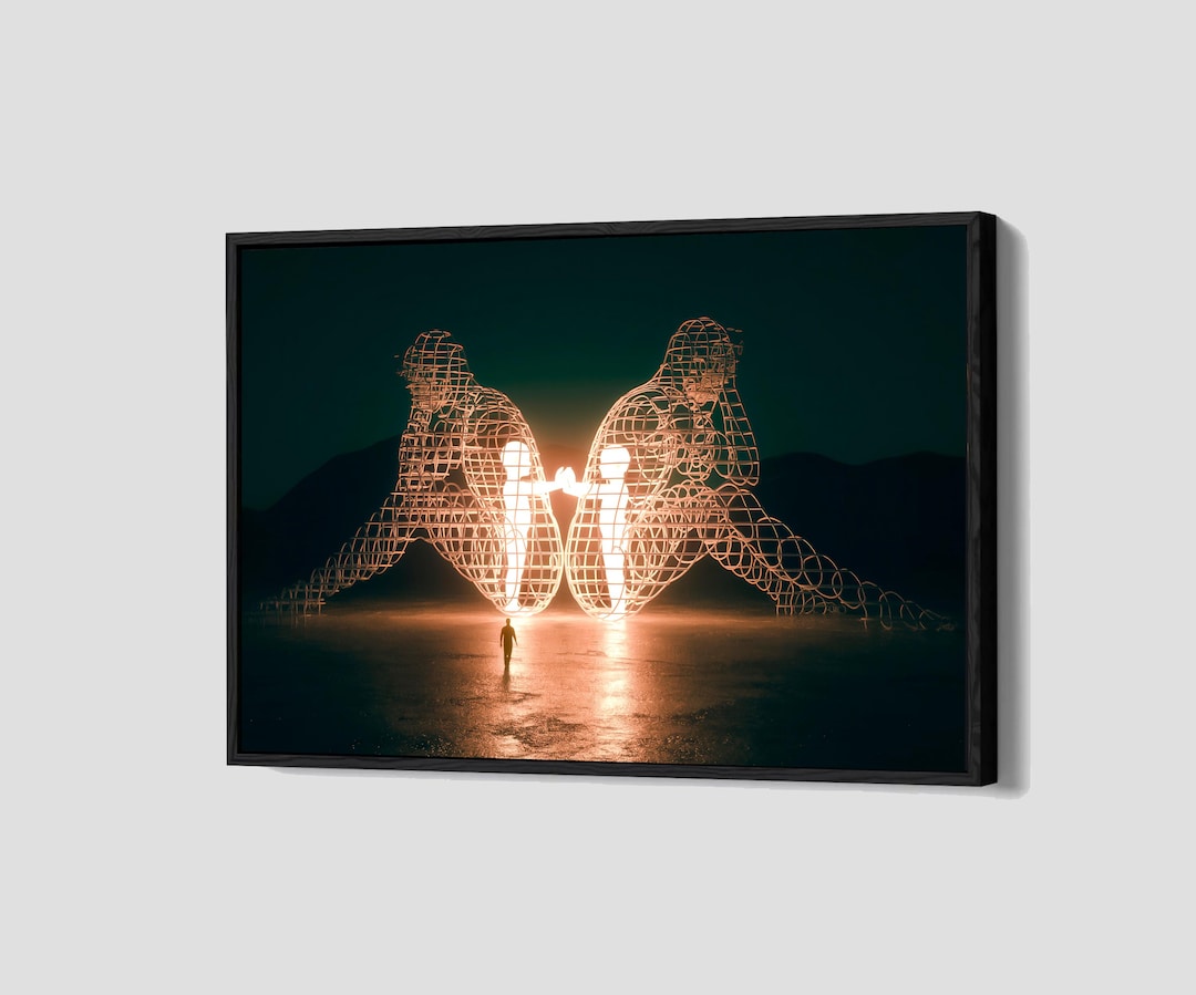Two People Turn Their Backs on Each Other Poster Alexander Milov Canvas ...