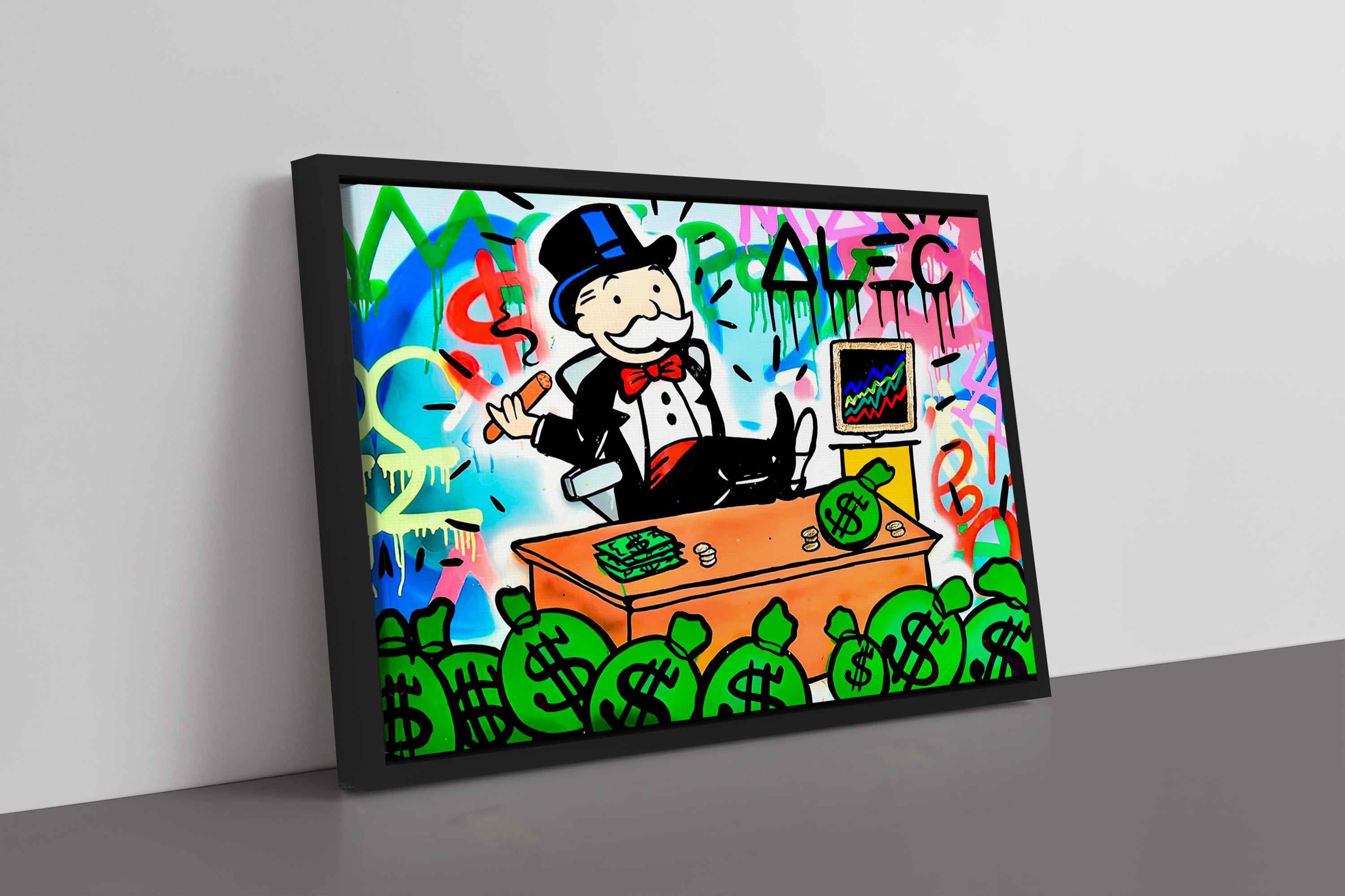 Banksy Rich Monopoly Poster Graffiti Alec Pop Art Canvas Monopoly Wall ...