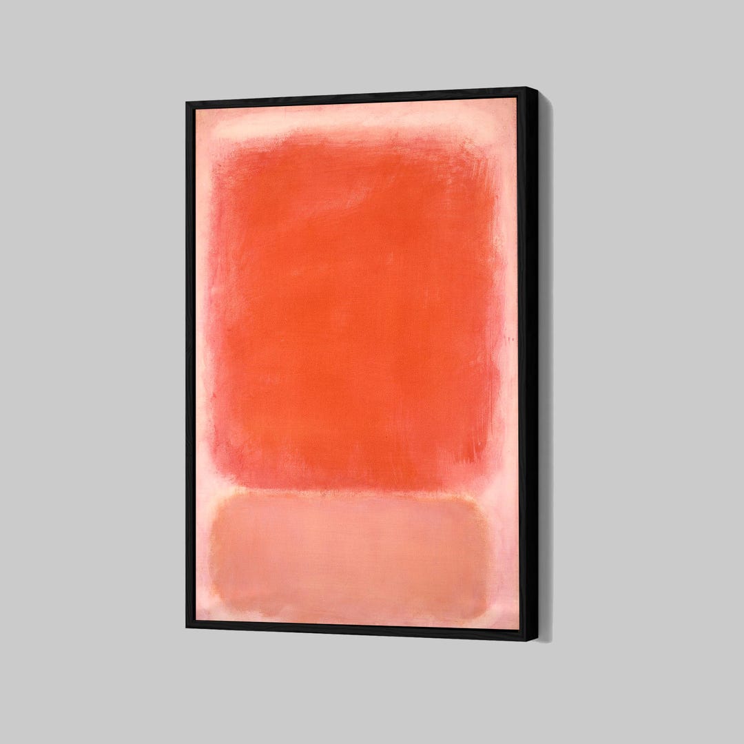 Mark Rothko Red and Pink Poster Museum Canvas Mark Rothko Wall Art ...