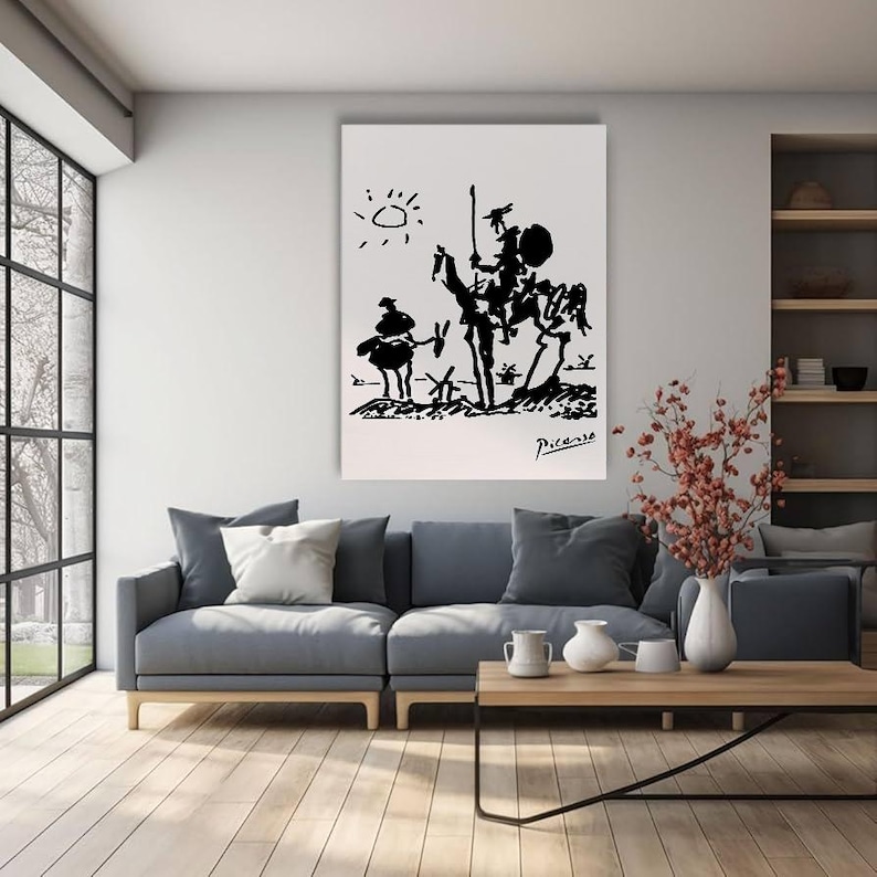 Picasso Don Quixote Poster Pablo Picasso Canvas Museum Exhibition Wall ...